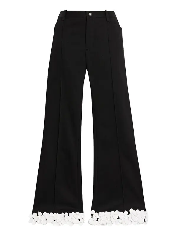 Emilio Pucci Sequin-embellished Flared Pants - Black
