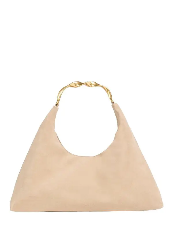 Simkhai Nixi Suede Shoulder Bag - Beige
