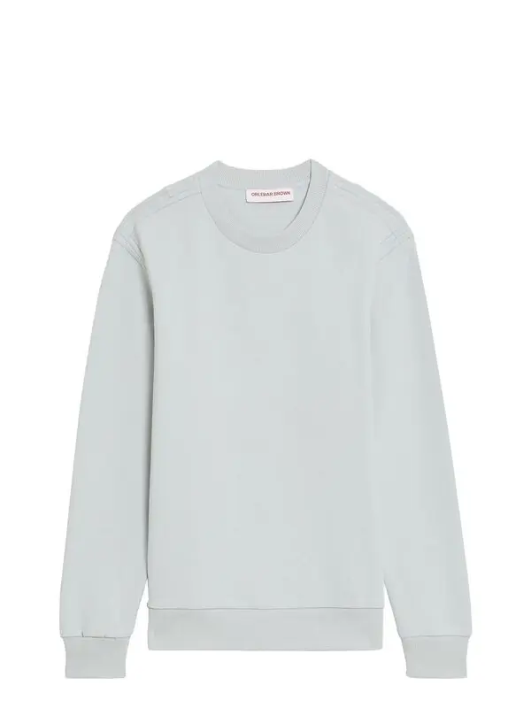 Orlebar Brown Cotton-blend Terry Sweatshirt - Sky Blue