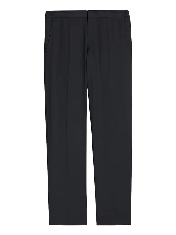 Sandro Slim-fit Wool-blend Trousers - Dark Gray