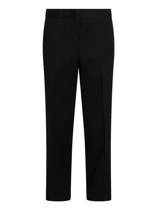 JIL SANDER Wool-twill Slim-leg Trousers - Black
