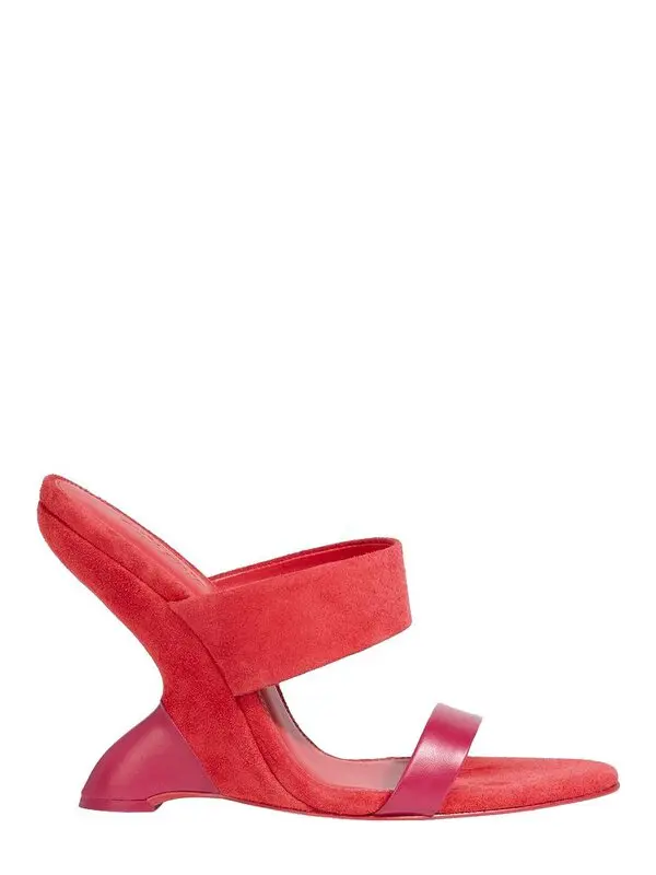 Cult Gaia Yara Wedge Sandals - Red