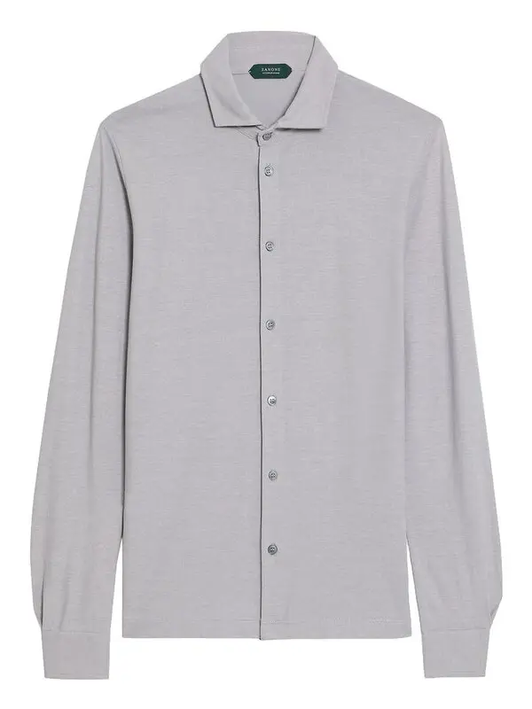 SLOWEAR Zanone Cottonpoplin Shirt - Gray