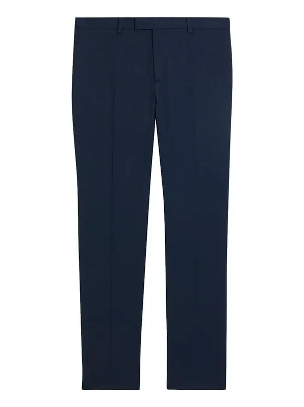 Sandro Slim-fit Wool Trousers - Navy