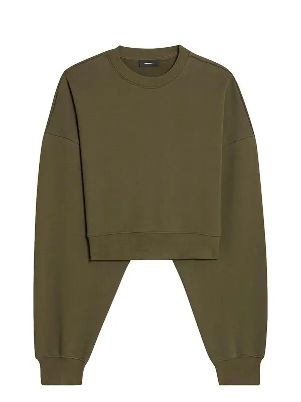 Wardrobe.NYC French Cotton-terry Sweatshirt - Army Green