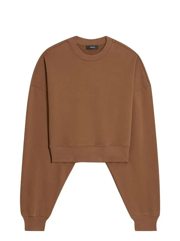 Wardrobe.NYC French Cotton-terry Sweatshirt - Brown