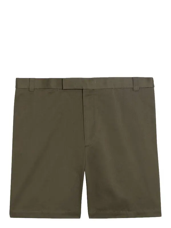 Thom Browne Cotton-twill Shorts - Army Green