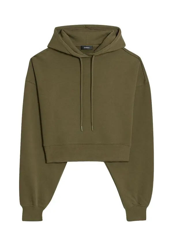 Wardrobe.NYC French Cotton-terry Hoodie - Army Green