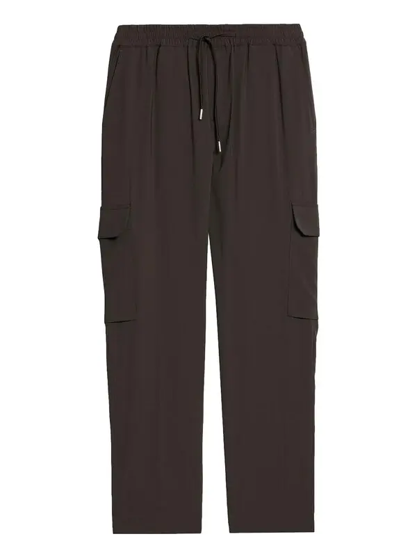 Sandro Wool-blend Cargo Pants - Chocolate