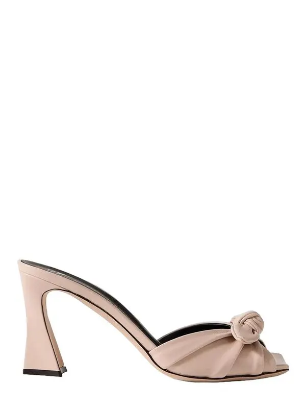 GIUSEPPE ZANOTTI Marinetti Patent-leather Mules - Blush