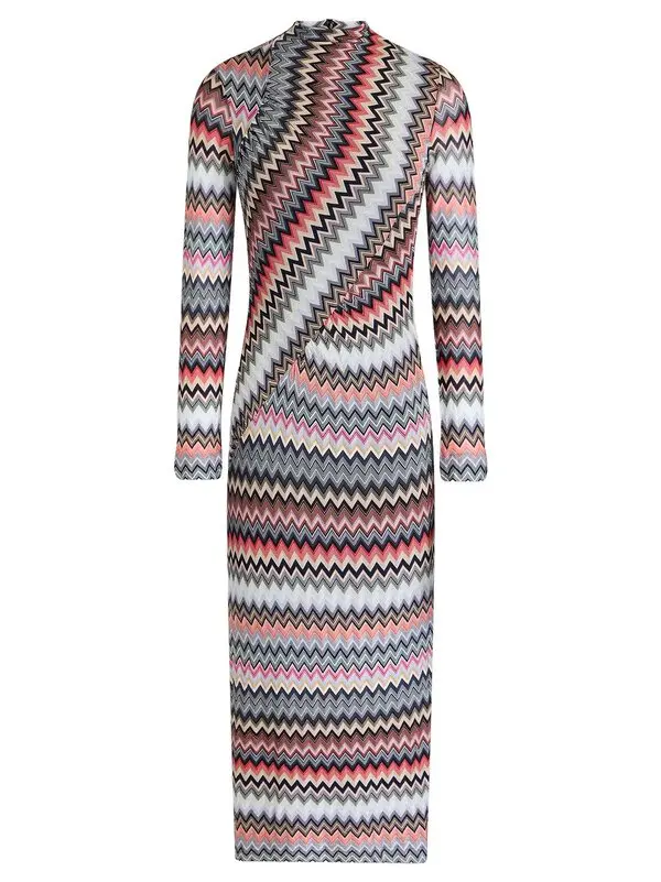 Missoni Crochet-knit Cotton-blend Midi Dress - Multicolor