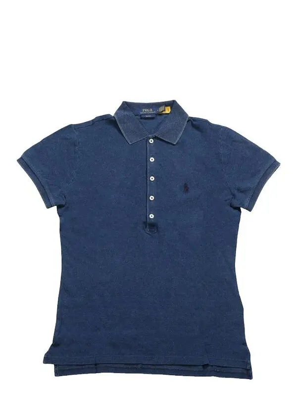Polo Ralph Lauren Julie Slim Short Sleeve Polo Shirt - Indigo Blue