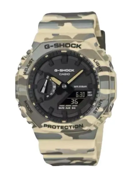 Casio G-shock Analog-digital 2100 Series Watch - Carbon/bio/based Resin