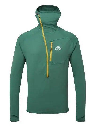 MOUNTAIN EQUIPMENT Eclipse Hooded Zip-t-shirt - Fern