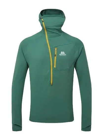 MOUNTAIN EQUIPMENT Eclipse Hooded Zip-t-shirt - Fern