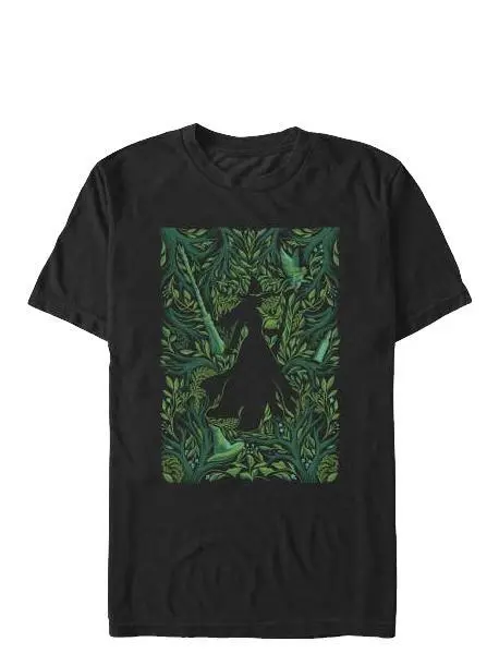 WICKED: FOR GOOD Wicked For Good Elphaba Forest Green Poster Graphic T-shirt - Black