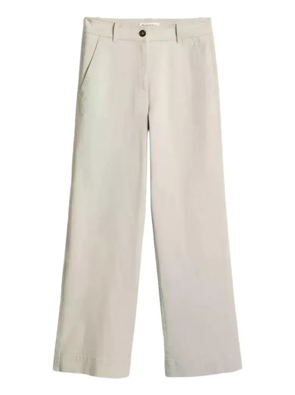 Marc O'polo Woven Wide Leg Trousers - Neutrals