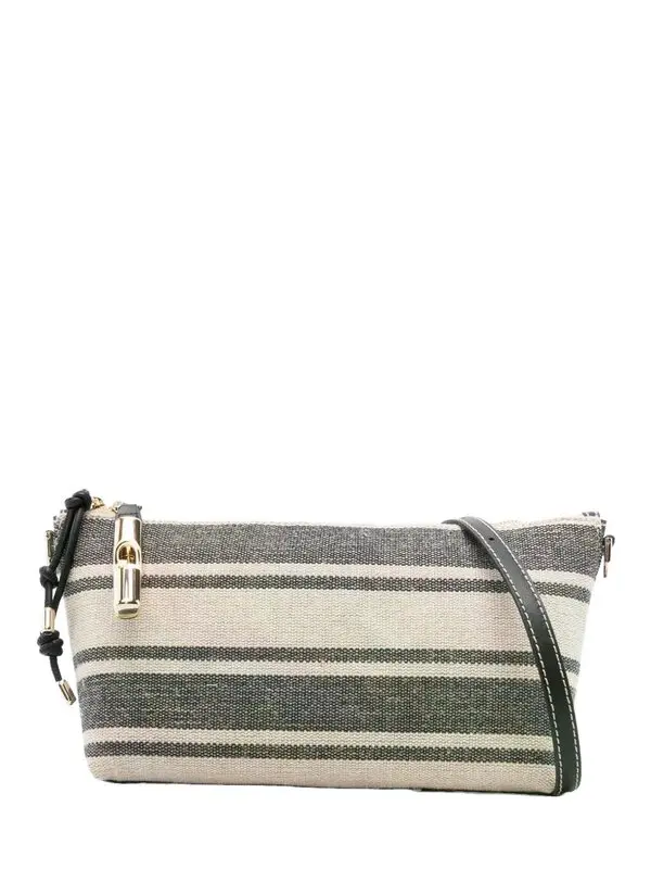 Furla Striped Shoulder Bag - Neutrals