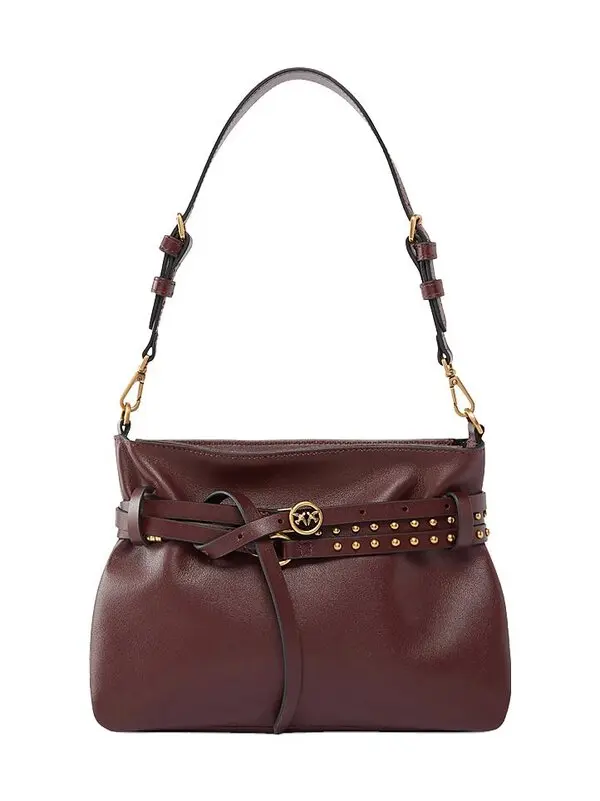 Pinko Mini Belted Leather Shoulder Bag - Rq