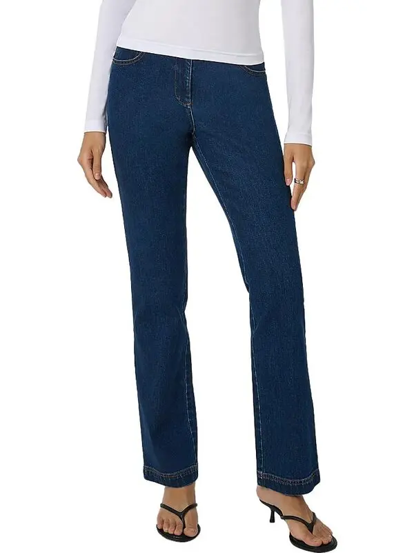 TOCCIN Cynthia High Rise Cigarette Jeans - Mid Wash