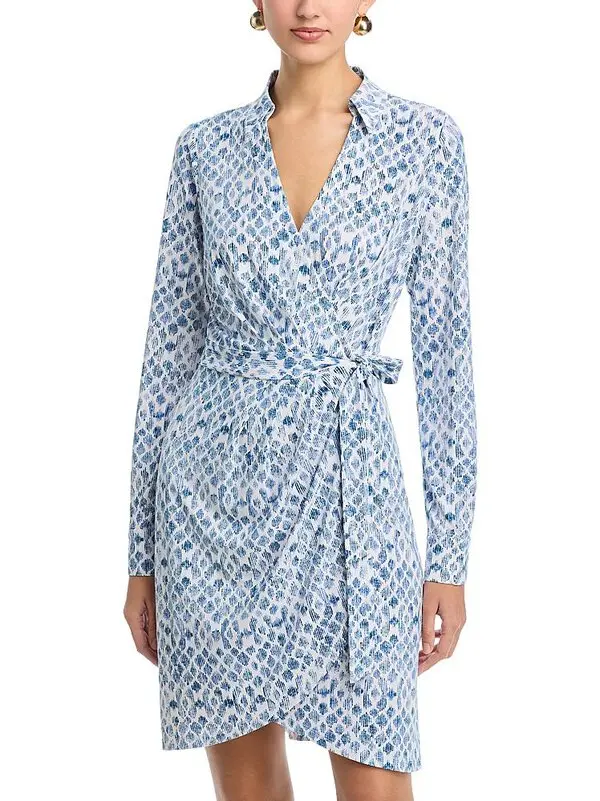 Tommy Bahama Carmela Coastal Sand Wrap Dress - French Blue