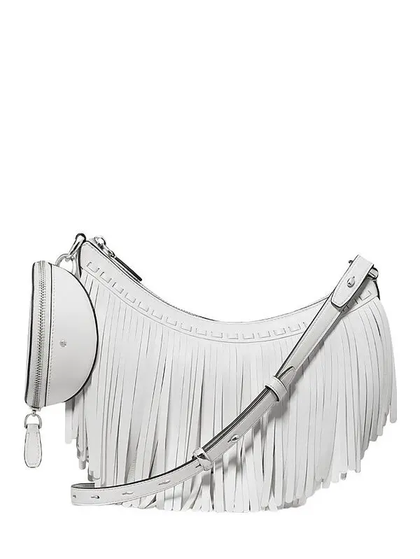 Kate Spade New York Crossbody Bag With Fringe Detail - True White