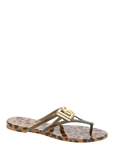 Dolce & Gabbana Logo Flip Flop - Leo New