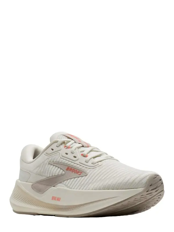 Brooks Revel Max Running Shoe - Coconut/chateau/peach