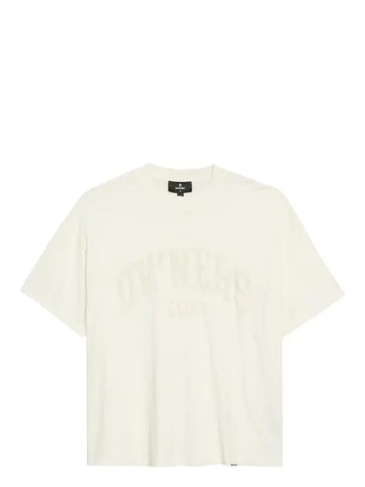 REPRESENT Owners' Club Cotton Logo Graphic T-shirt - Chalk