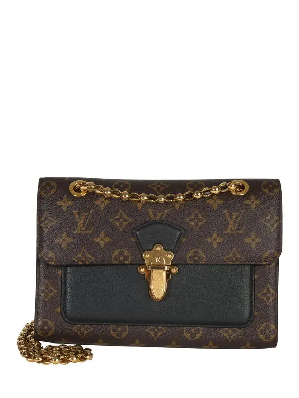 LOUIS VUITTON Victoire Chain Bag Taurillon Monogram Canvas - Brown