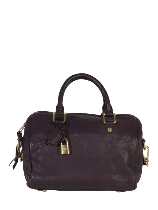 LOUIS VUITTON Monogram Empreinte Speedy Bandouliere 25 - Purple