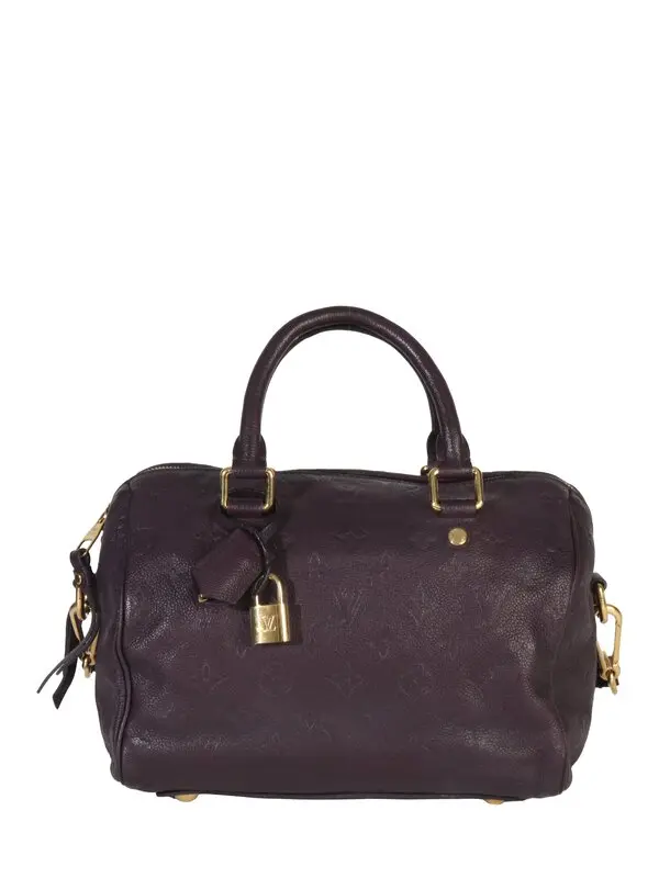 LOUIS VUITTON Monogram Empreinte Speedy Bandouliere 25 - Purple