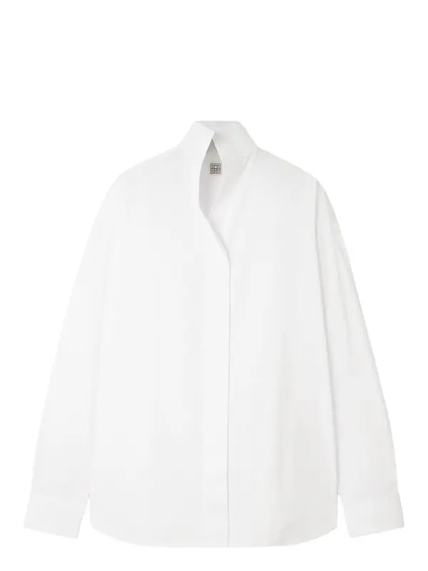 TOTEME Oversized Cotton-poplin Shirt - White