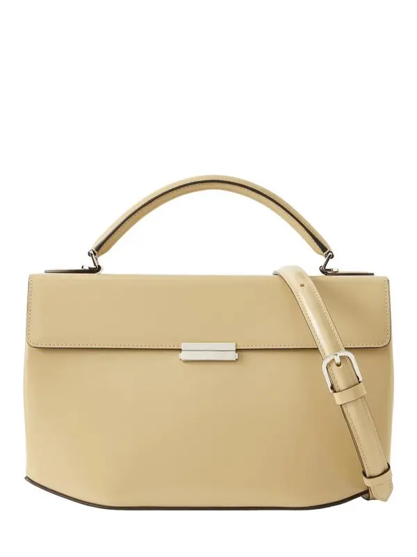 TOTEME Box Leather Shoulder Bag - Neutrals