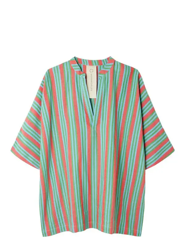 MARRAKSHI LIFE Striped Cotton Tunic - Multi