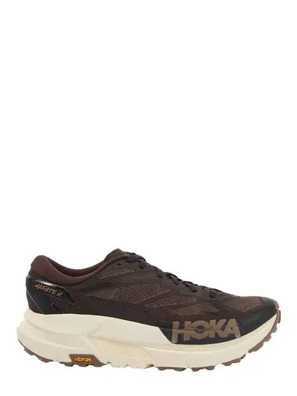 Hoka One One Mafate X Trail Running Sneakers - Brown