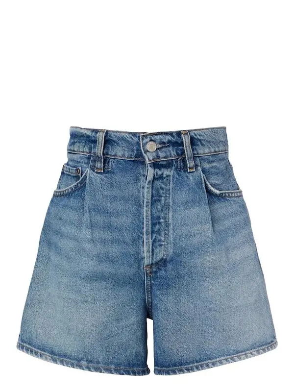 AGOLDE Lyonne Denim Shorts - Blue