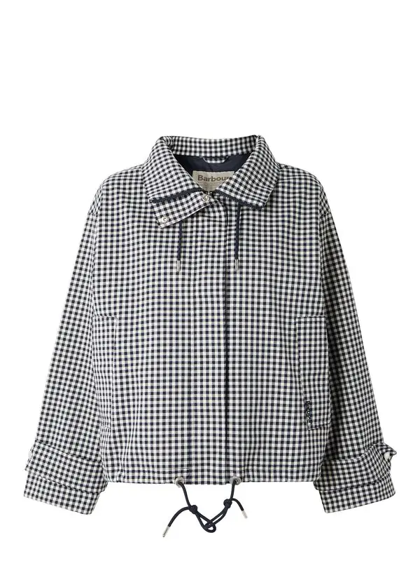 Barbour Bronwyn Gingham Twill Jacket - Navy