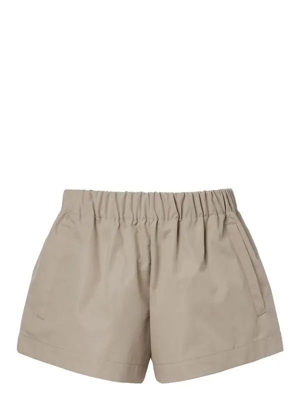Wardrobe.NYC Cotton-blend Shorts - Beige
