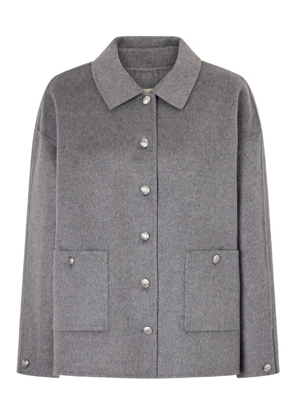 ANINE BING Luca Wool-cashmere Blend Jacket - Gray