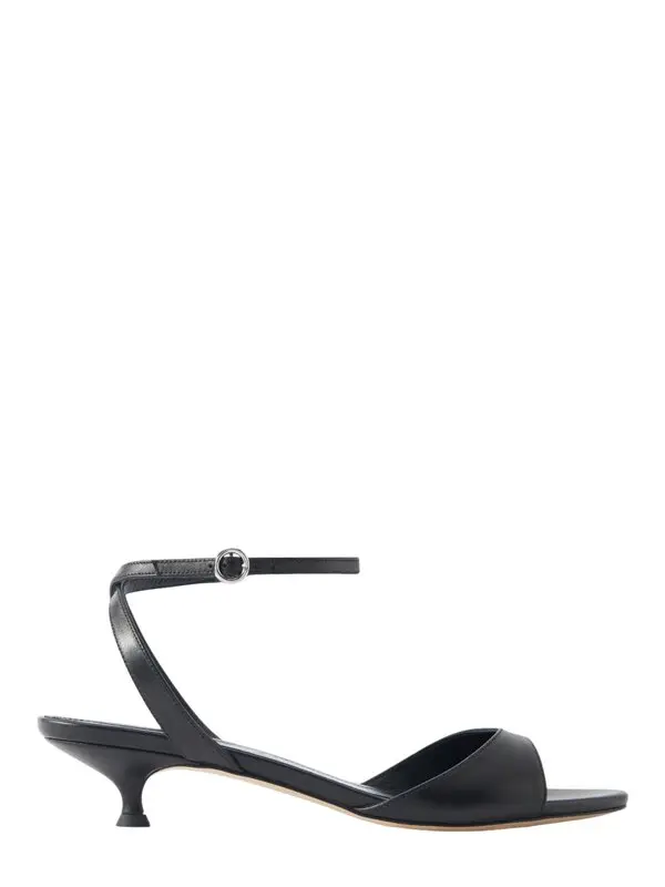 AeydĒ Zelia Leather Sandals - Black
