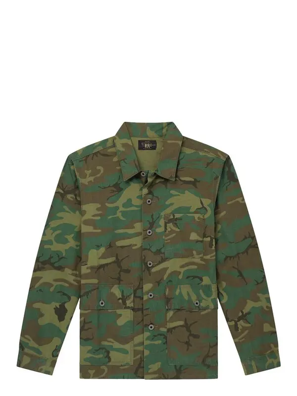 Ralph Lauren Camouflage-print Cotton-ripstop Overshirt - Green