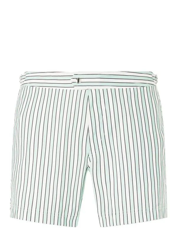 TOM FORD Striped Swim Shorts - Green