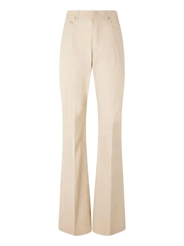Rick Owens Bolan Bootcut Organic Cotton-blend Trousers - Neutrals
