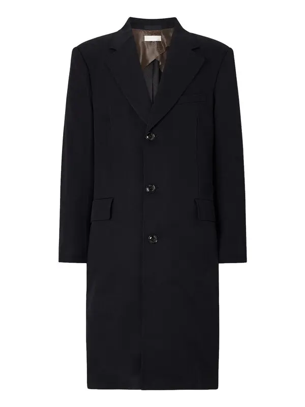 Our Legacy Dolphin Virgin Wool-gabardine Coat - Black