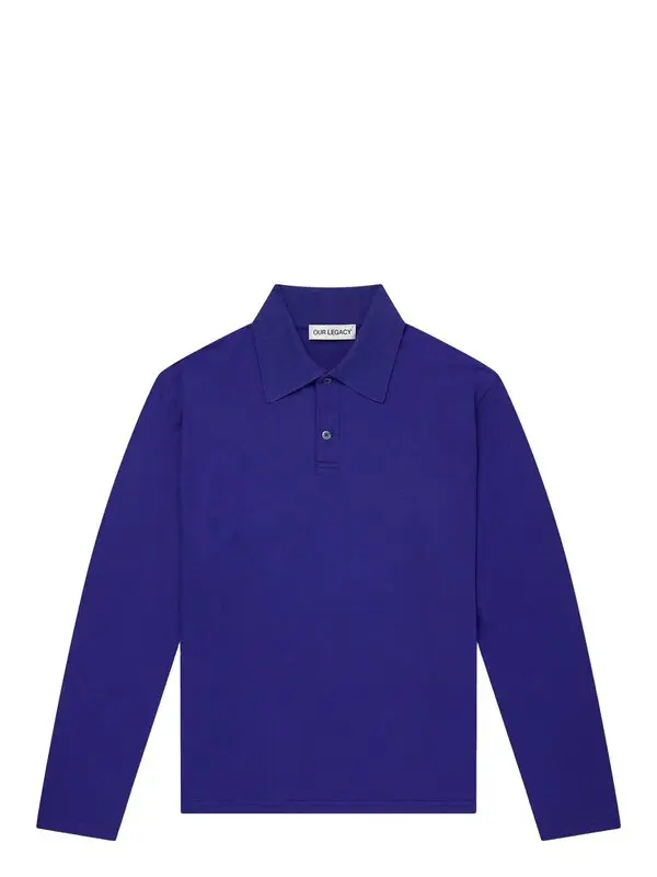 Our Legacy Cotton-jersey Rugby Shirt - Blue