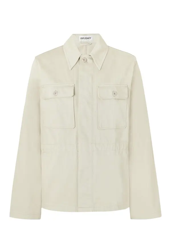 Our Legacy Unity Cotton-gabardine Field Jacket - Neutrals