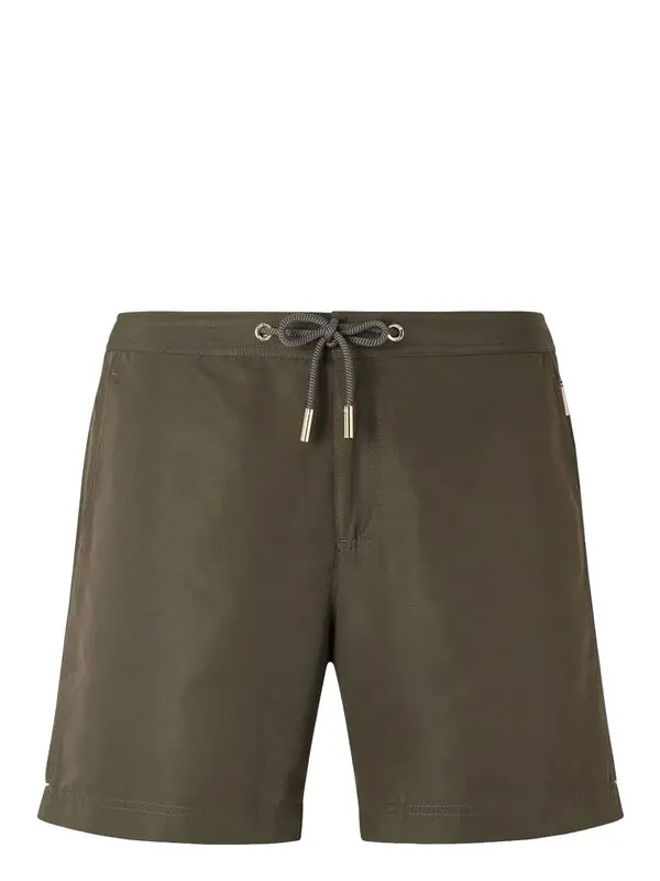 Orlebar Brown Bulldog Straight-leg Mid-length Swim Shorts - Green