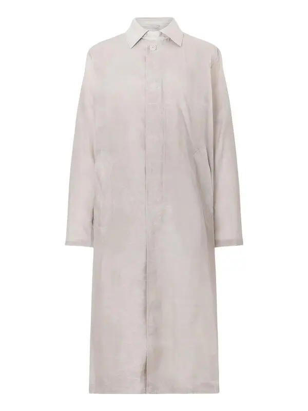 Our Legacy Waxed-twill Trench Coat - Gray