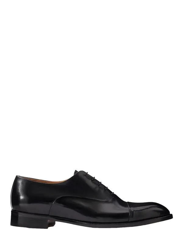 Mr P. Leather Oxford Shoes - Black